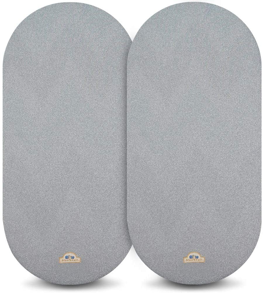 BlueSnail Soft and Strechy Bassinet Cover Fitted Sheet for Bassinet Pad ...