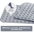 Bath and Shower Safety Mats 40x16 inch, Non Slip with Suction Cups for ...