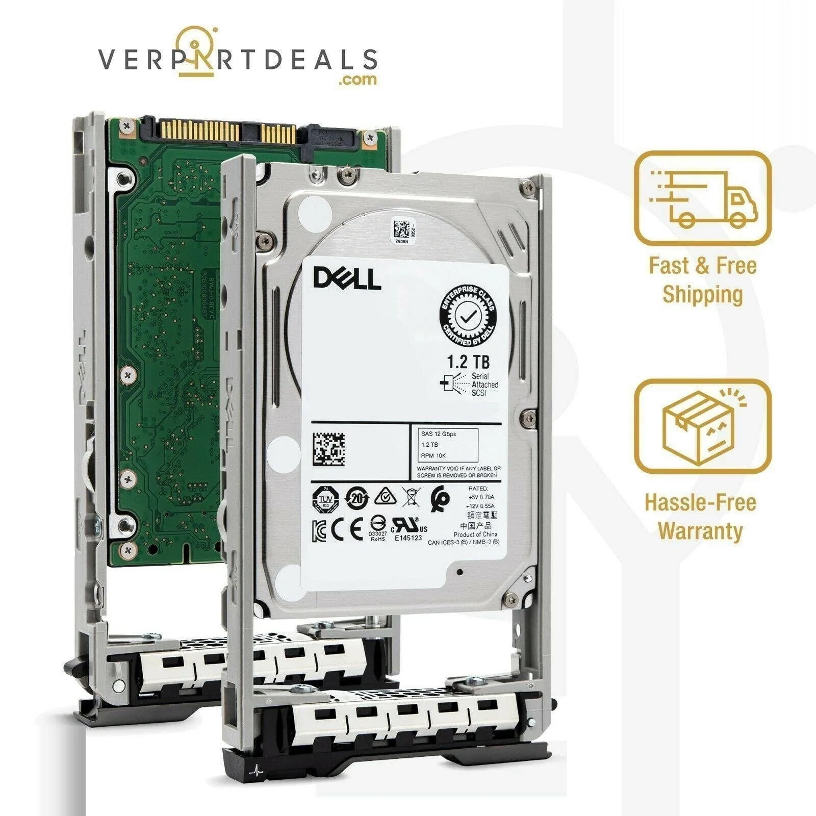 Dell 400-AHEB 1.2TB 10K RPM SAS 12Gb/s 2.5 PowerEdge Hard Drive ...