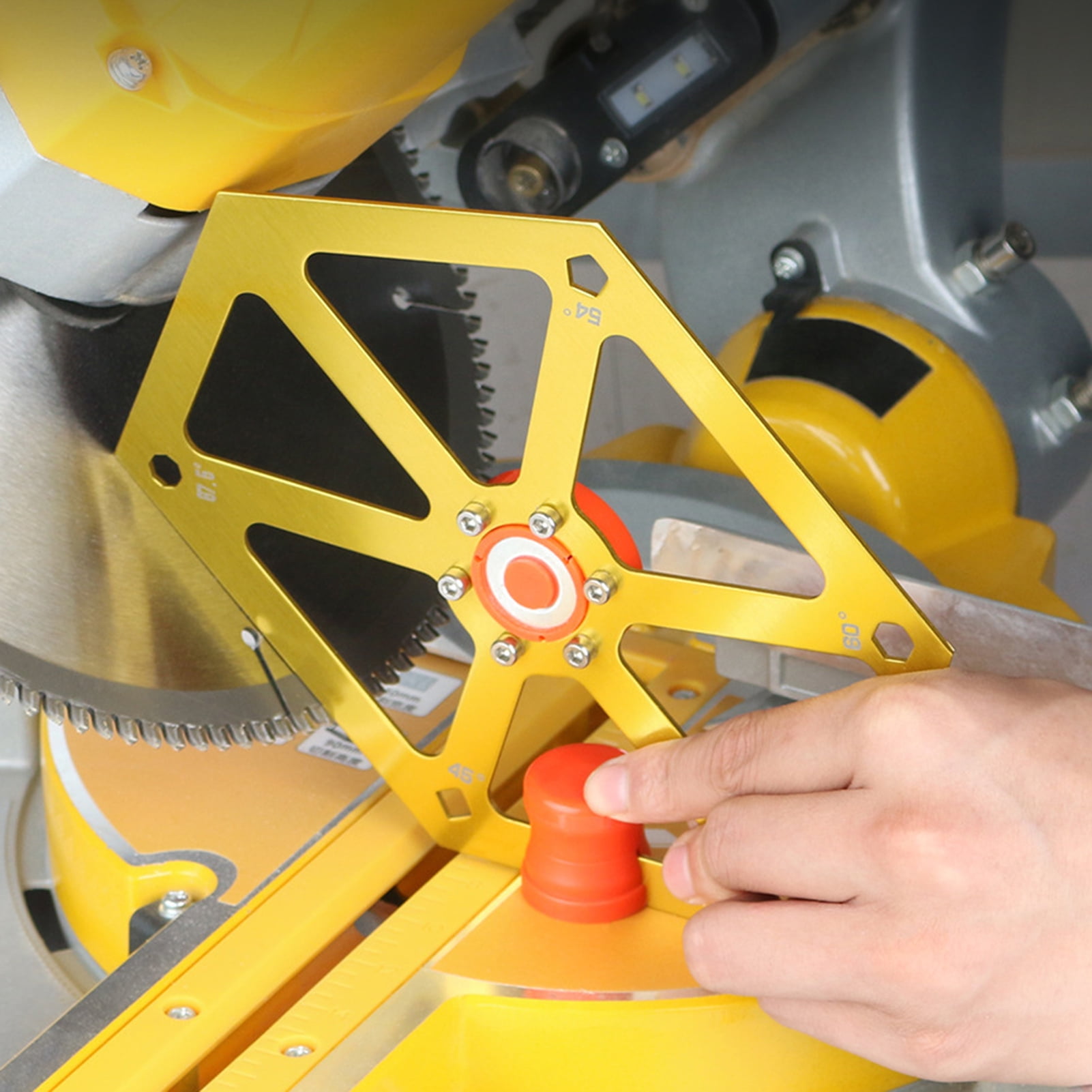 XWQ Metal Hexagon Ruler Multi-use Woodworking Gauge Angle Protractor ...