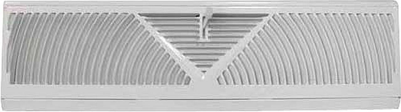 ProSource BB-18W Baseboard Register, 18 in L, 4-1/2 in W, 60 deg Air ...