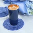 7.4in Boho Coasters for Drinks, Handmade Woven Absorbent Coasters for ...