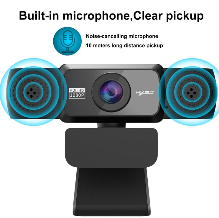 1080P HD Webcam with Mic Rotatable PC Desktop Web Camera Cam Mini ...