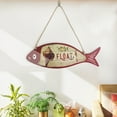 Farfi Ocean Fish Wall Plaque Summer Beach Wood Hanging Sign ...