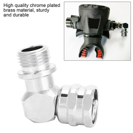 Fyydes 110 Degree Chrome Plated Brass Regulator Swivel Adapter ...
