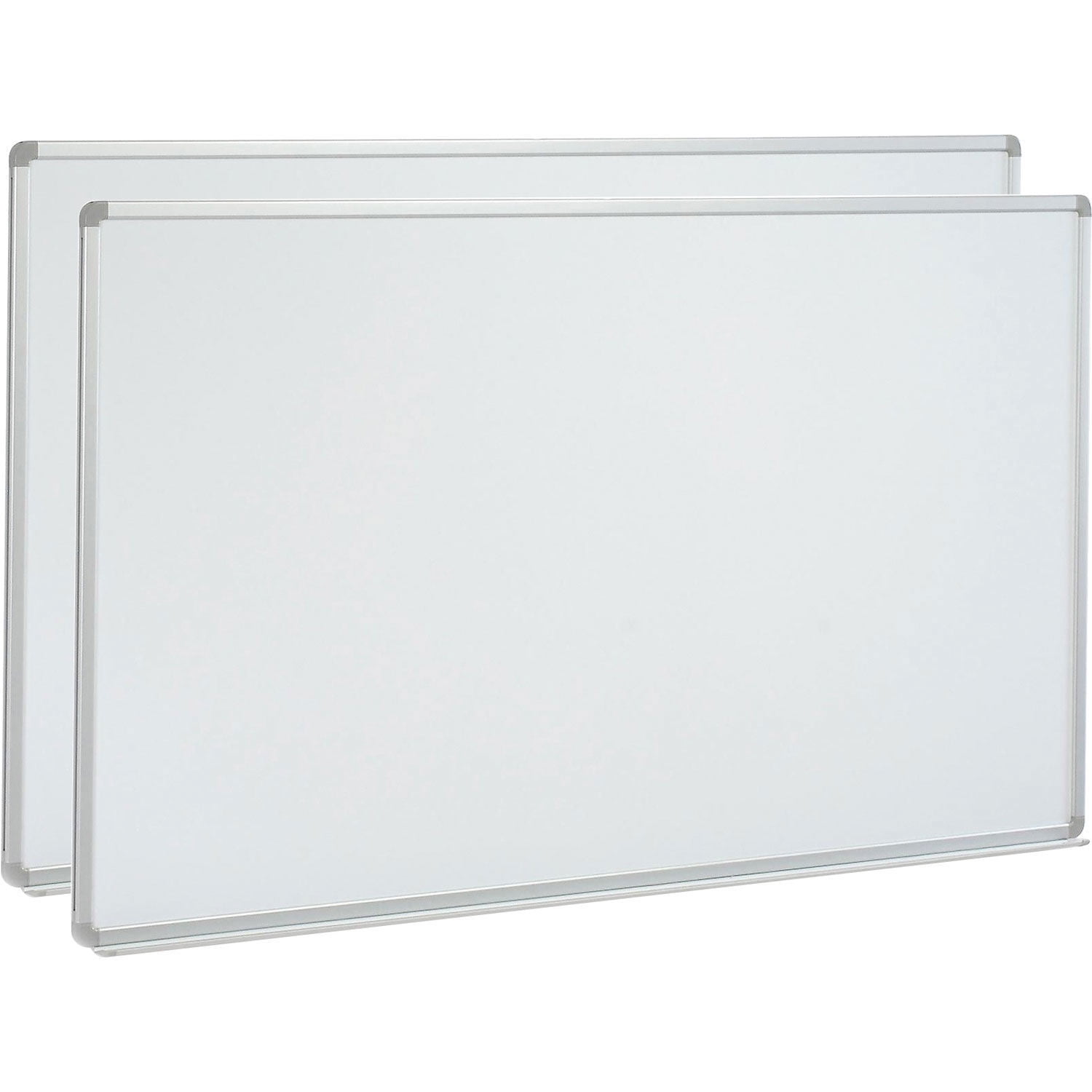 96"W x 48"H Magnetic Whiteboard, Steel Surface with Aluminum Frame, 2 ...