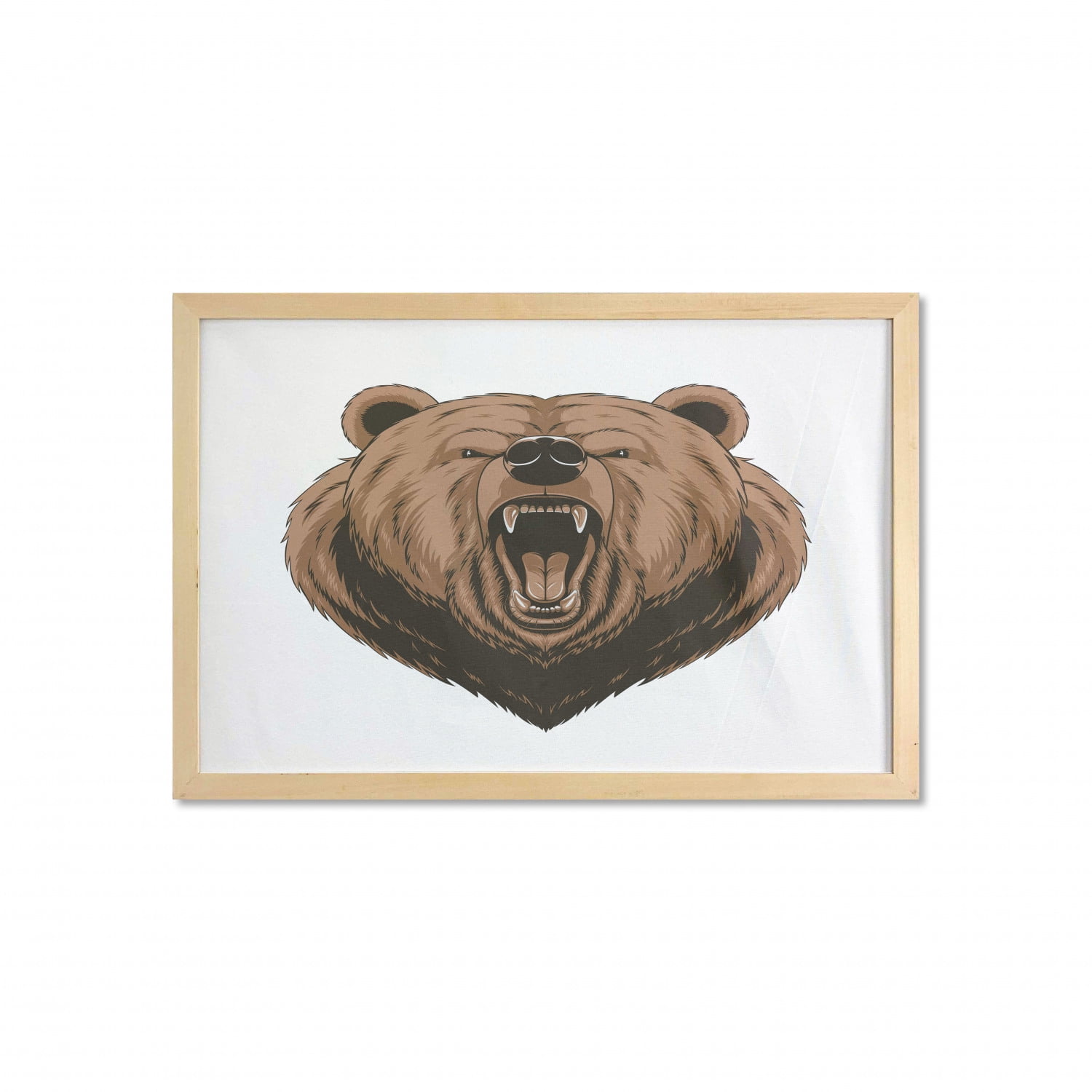 Angry Brown Bear Cartoon