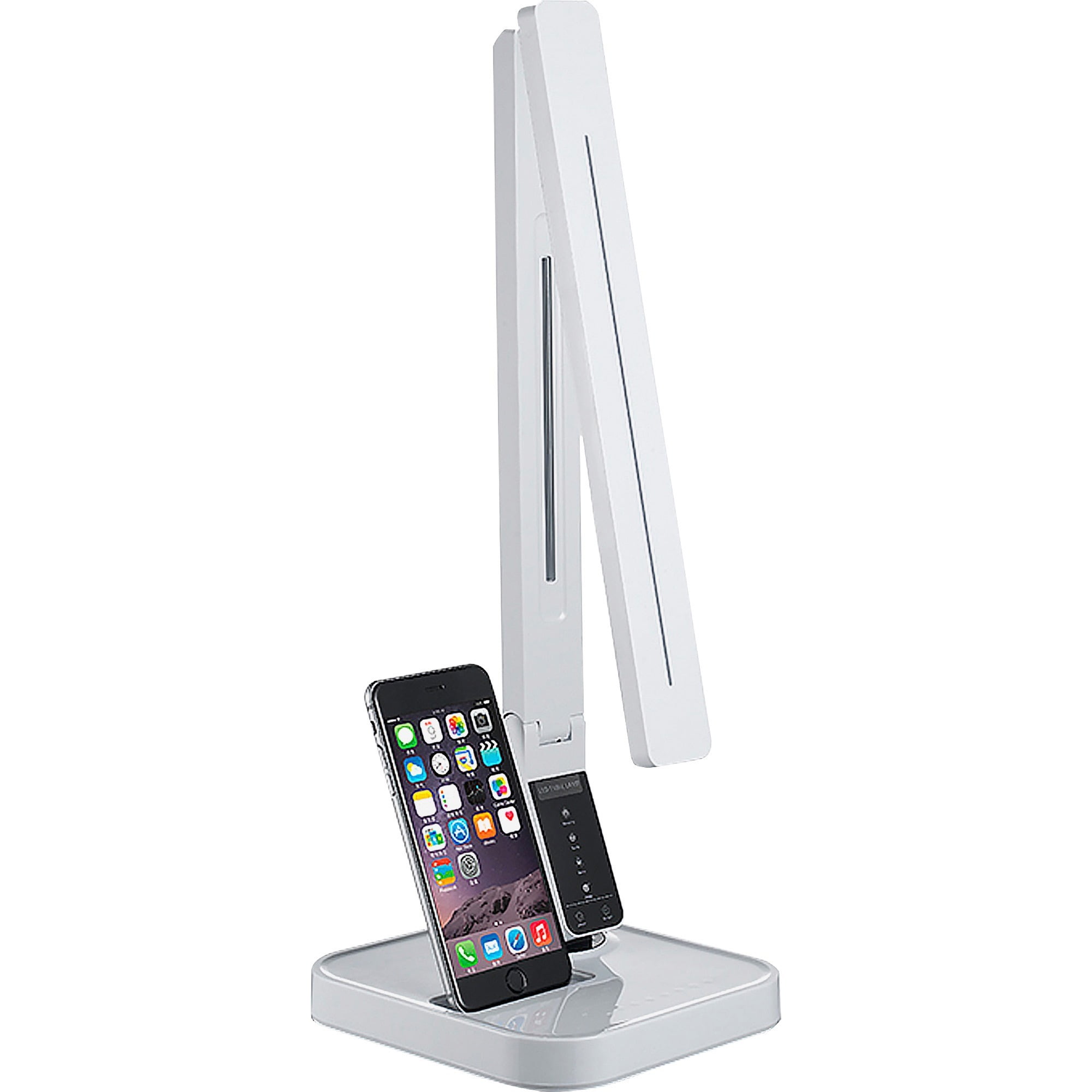 Lorell, LLR99771, iPhone Station LED Desk Lamp, 1 Each, White - Walmart.com