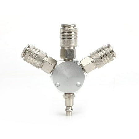 Pneumatic Connector, Quick Air Connector 3 Way Quick Connector Adapter ...