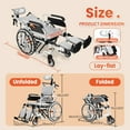 WEYRAL Transport Wheelchair for Adults, Recline with High Back ...