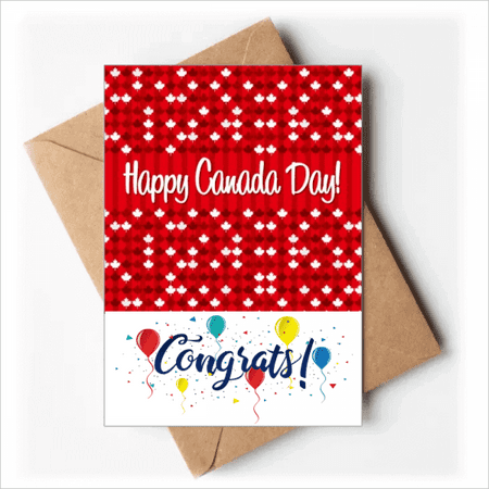 Canada Flavor Happy Canadian Day Wedding Cards Congratulations Greeting ...
