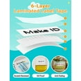 MakeID 0.63" x 13' Label Tape Compatible with MakeID Label Makers L1 Q1 E1 Refills Waterproof ...