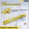 MELOTOUGH 10 Inch Die-Cast Aluminum Magnetic Torpedo Level,Small ...