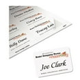 "Flexible Adhesive Name Badge Labels, 3.38 X 2.33, White, 160/pack ...
