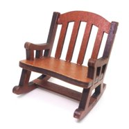 Jack Post Children's Indoor-Outdoor Hardwood Rocker in Brown Gloss ...