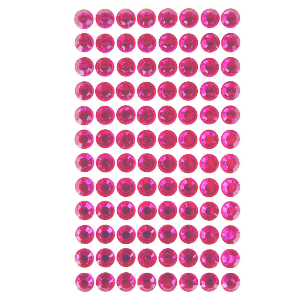Round Adhesive Diamond Gem Stickers, Garden Rose, 10mm - Walmart.com
