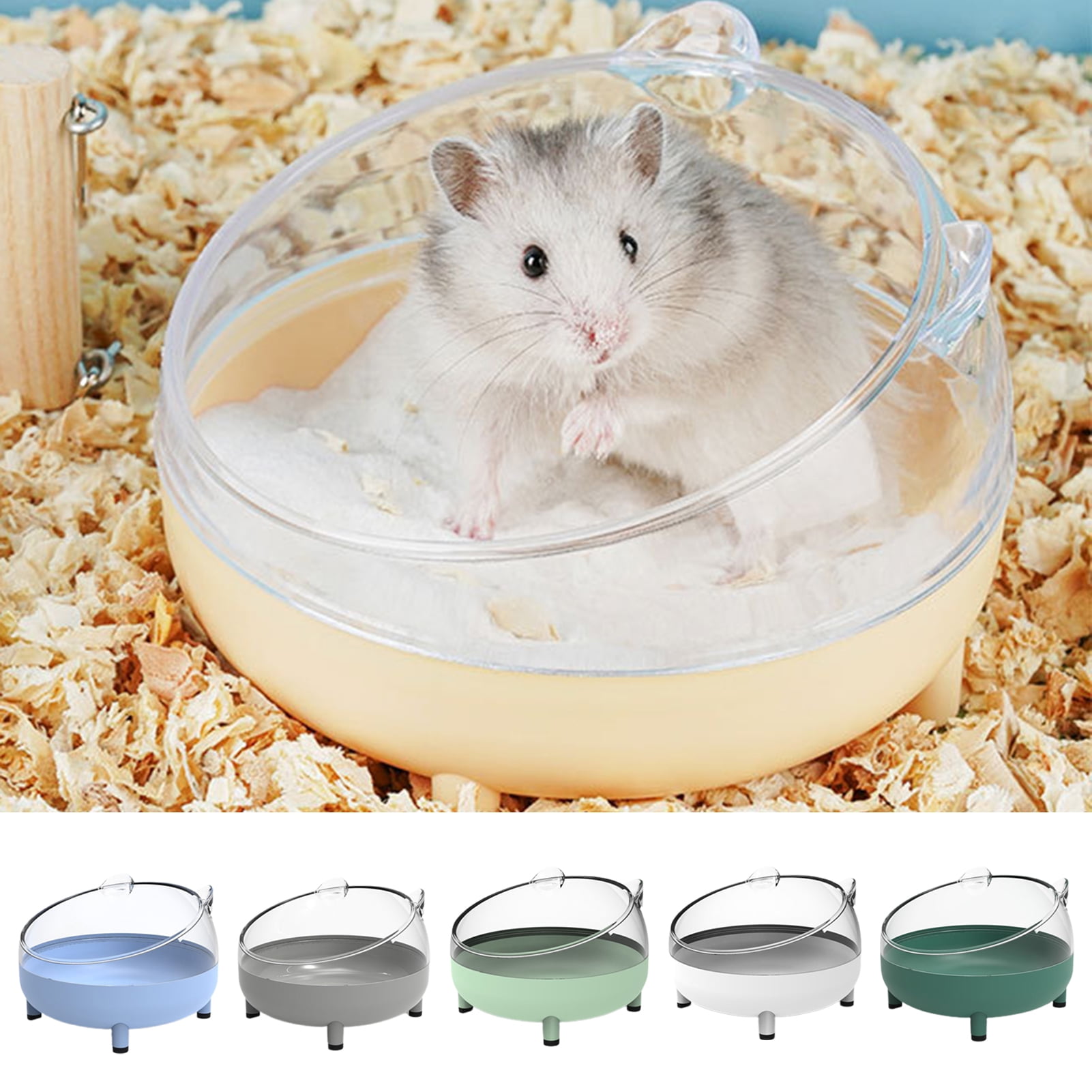 Cheers.US Large Hamster Sand Bath Container Transparent Clouds Hamster ...
