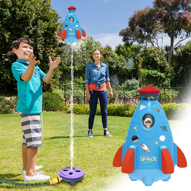 matoen New Space Rocket Rotating Flying Water Toy Outdoor Water Flying ...