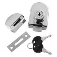 Garage Door L-Handle Lock with Inside Slide Lock Latch Mechanism Set ...