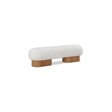 Meridian Furniture Waverly Cream Bench - Walmart.com