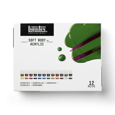 Liquitex BASICS Acrylic Paint Set, 0.74 Ounce Tubes, Assorted Colors ...