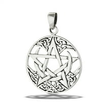 Sterling Silver Detailed Compass Rose Pendant North East South West ...