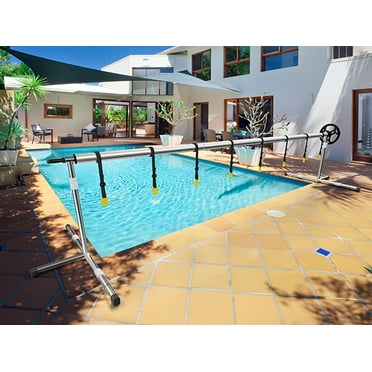 Ktaxon Pool Cover Reel Set, 16ft Solar Cover Aluminum Roller for ...