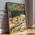 Affixzi Golden Retriever Wall Art Print: Sleeping Dog Poster, Impasto ...