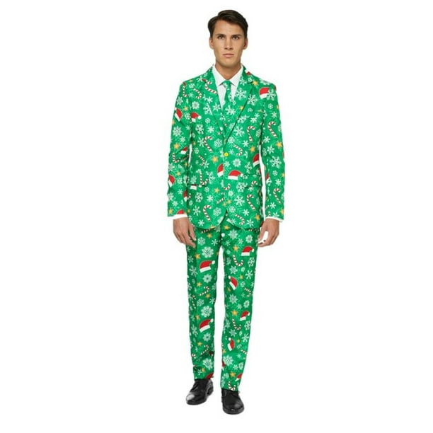 Traje Navideño elegante Dulce Navidad Rev Color verde traje elegante ...