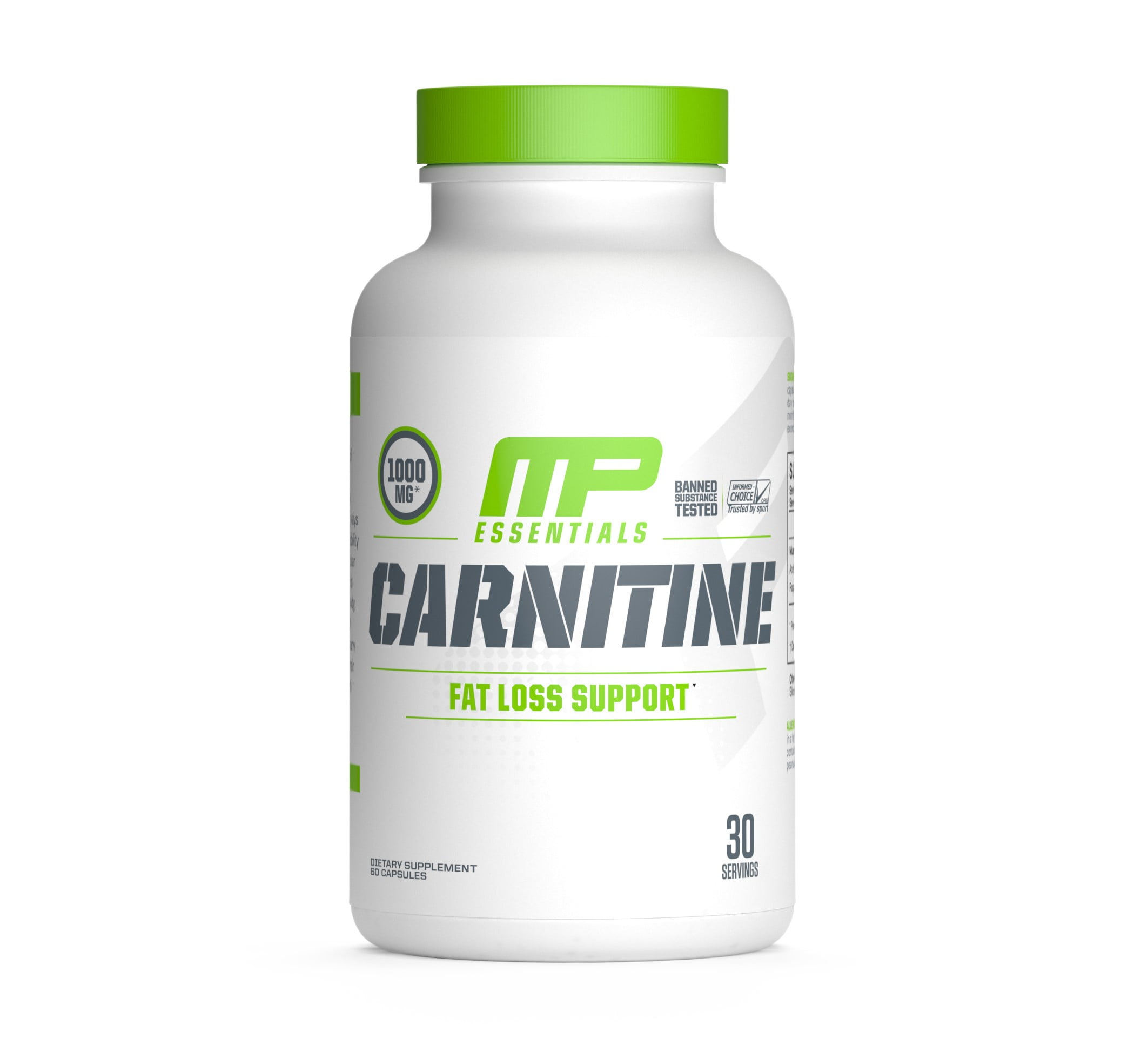 MusclePharm Essentials Carnitine Capsules, 60 Ct - Walmart.com