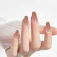 Clear Coffin Nails Full Cover 600 Acrylic Nail Practice Tips Gel X Nail