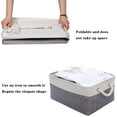 Bevtee Foldable Storage Basket 2 Pack Fabric Open Bins Closet ...