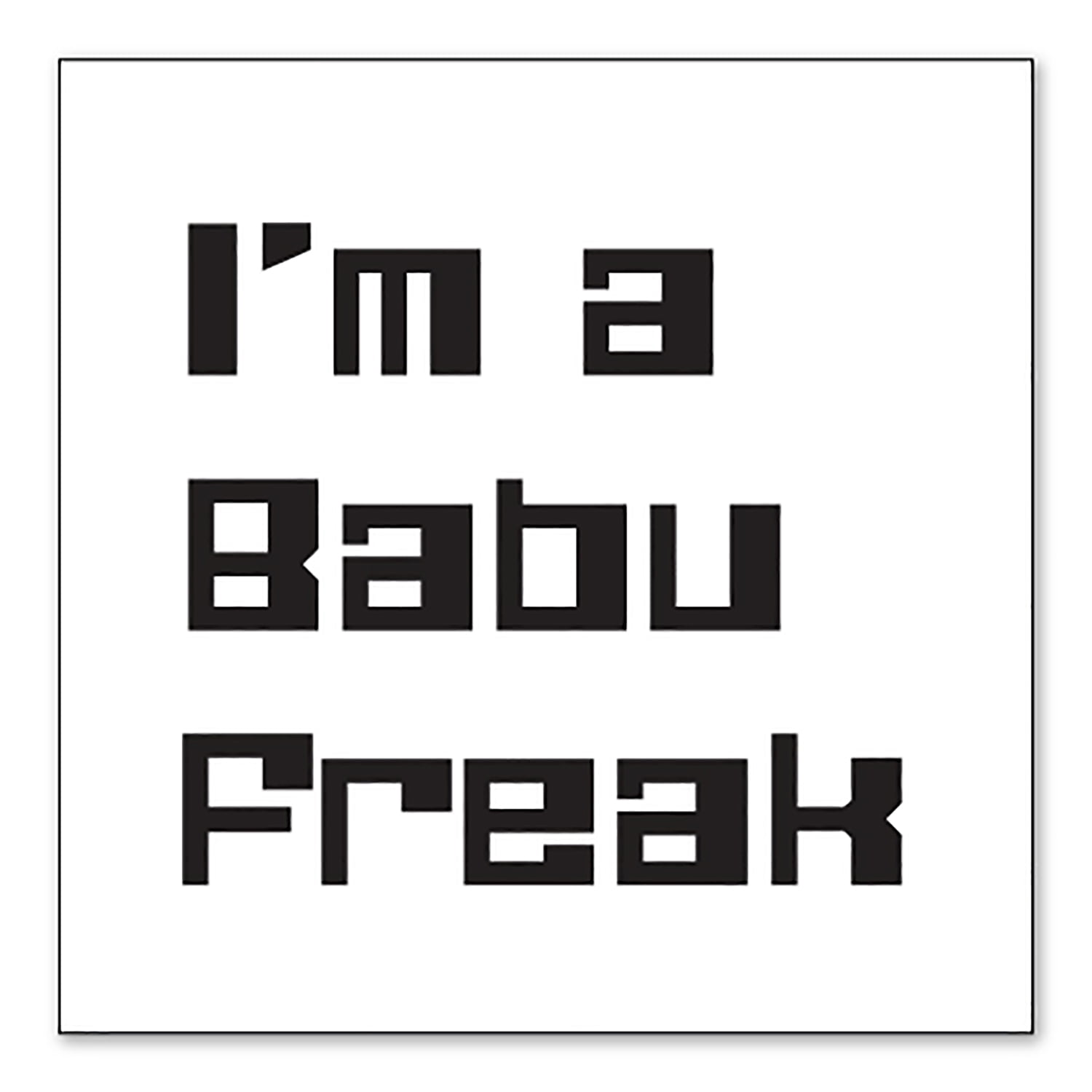 DistinctInk Custom Bumper Sticker - 10" x 10" Decorative Decal - White ...