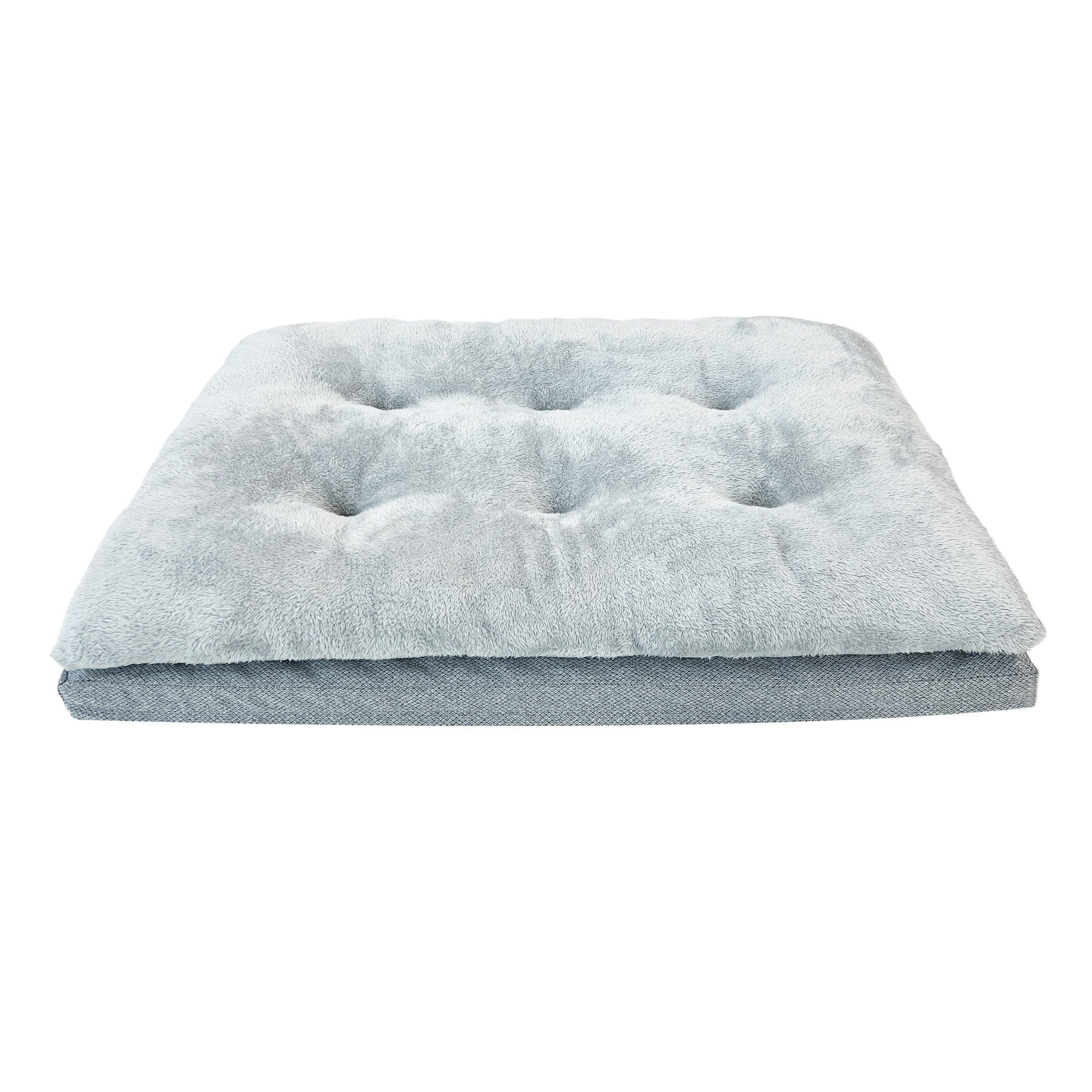 Click here for Pet Spaces 36in Pillowtop Dog Bed - Grey prices