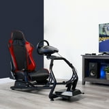 VIVO Gaming Driving Chair-Racing Simulator with Reclining Seat, Red ...