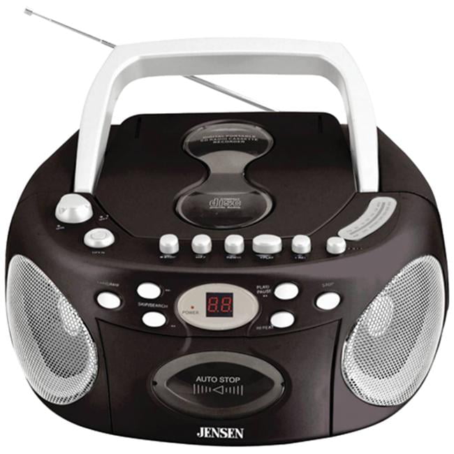 Jensen Cd 540 Portable Stereo Compact Disc Cassette Recorder With Am Fm