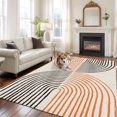 Bohemia Area Rug 5x8 Washable Rug Non Slip Middle Century Minimalist ...