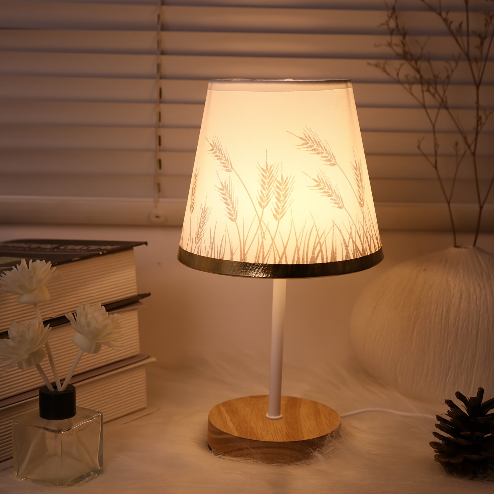 Click here for Unbranded Soft White Usb-Powered Table Lamp - Wood... prices