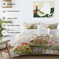 Cal King 4 Piece Bedding Set Farmhouse Rabbit Sunflower Tulip Soft ...