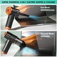 2-in-1 Vacuum Cleaner，Compressed Air Duster Blower，100000 RPM & 10 Kpa ...