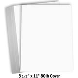 "Hamilco White Cardstock Thick Paper - 8 1/2 x 11"" 80 lb Cover Stock ...