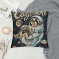 Sheronv Sloth Alan Bean Space Art Graphic Decorative Cushion Throw ...