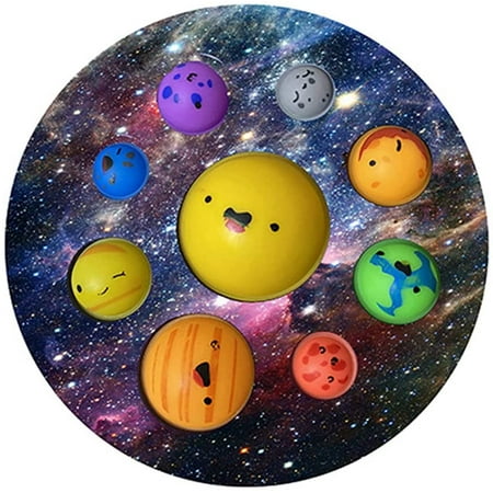 Big Size Push Pop Bubble Fidget Sensory HALO s Solar System Simple Pop ...