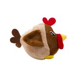 Outward Hound Fattiez Chicken Plush Dog Toy, Tan, XS - Walmart.com