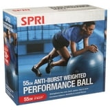 SPRI Weighted Stability Exercise Ball, 55cm, Blue - Walmart.com