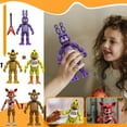 Kdfny FNAF Action Figures 5 Pcs Five Nights at Freddy's Movable ...