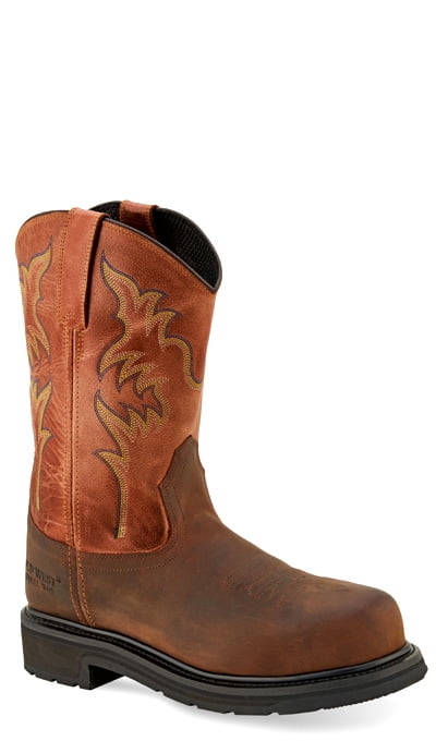 Old West Men's 11 Inch Broad Round Toe Work Boots - Walmart.com