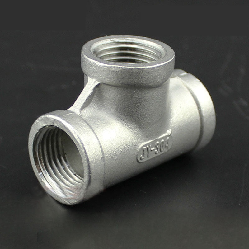 1/4 inch to 2 inch NPT Female Thread 3 way valve Equal tee 304 ...