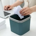 Mini Desktop Trash Can with Pressure Ring | 1-Piece Small Plastic Waste ...