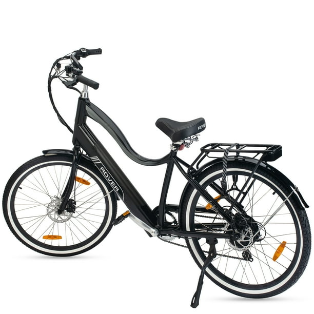 Rover by Land 500-Watt Cruiser E-Bike with Pedal Assist & Throttle ...